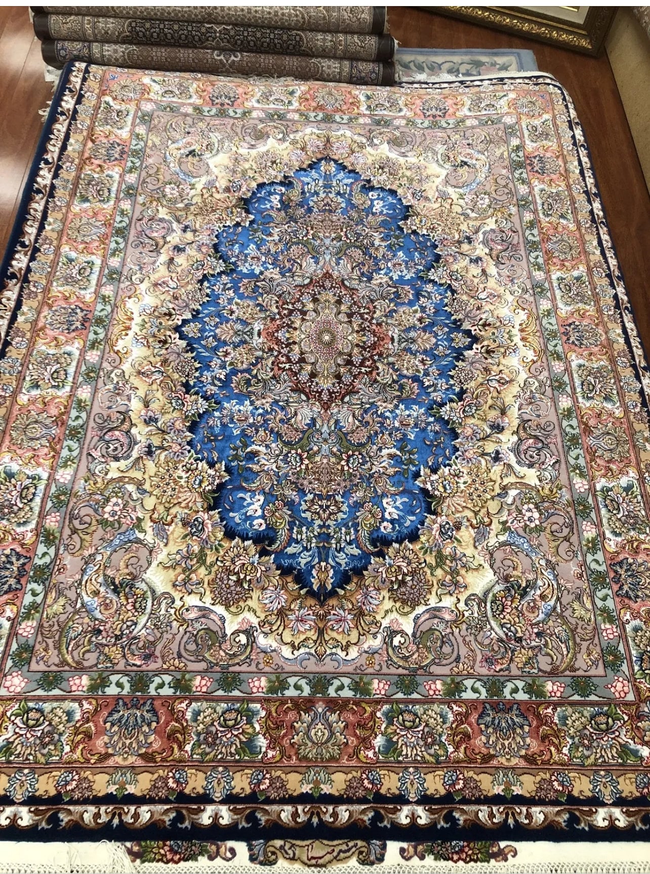 Authentic Persian Hand Made Rug Tabriz Silk - Etsy