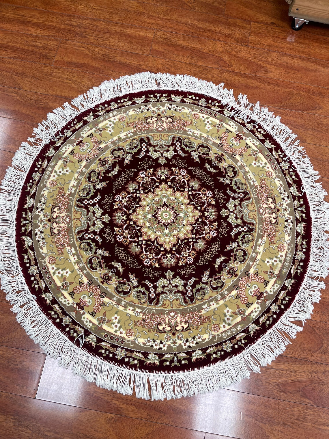 Persian Machine Made Rug Fine Quality Round Shape - Etsy