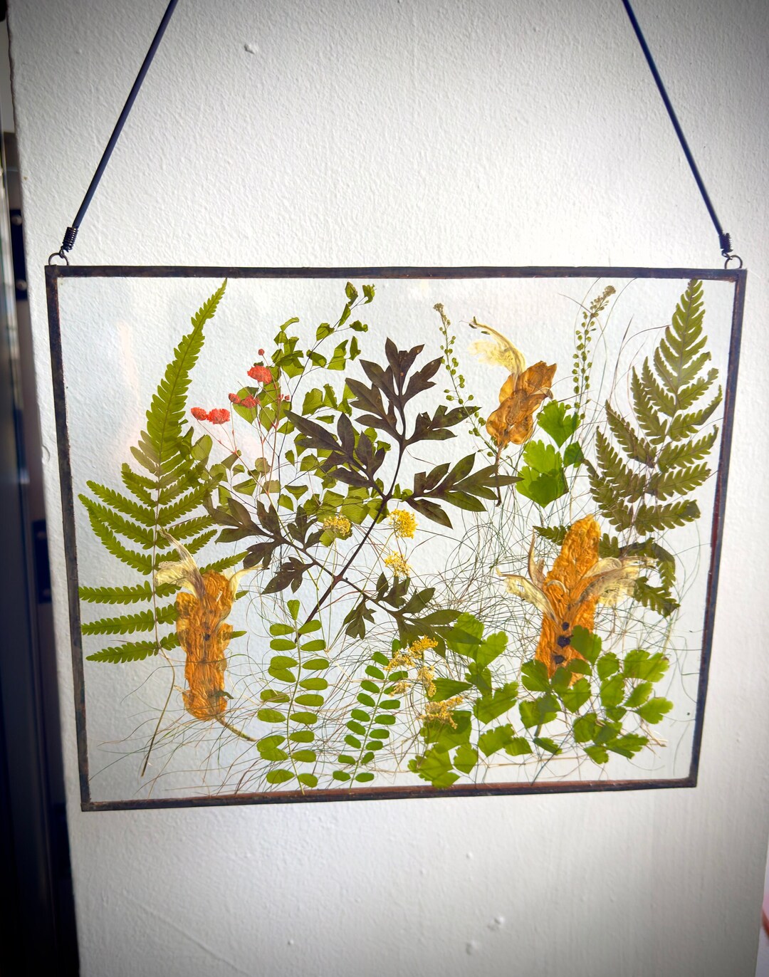 Large Flower Frame, Natural Dried Flower, Floating Frame Art, Flower ...