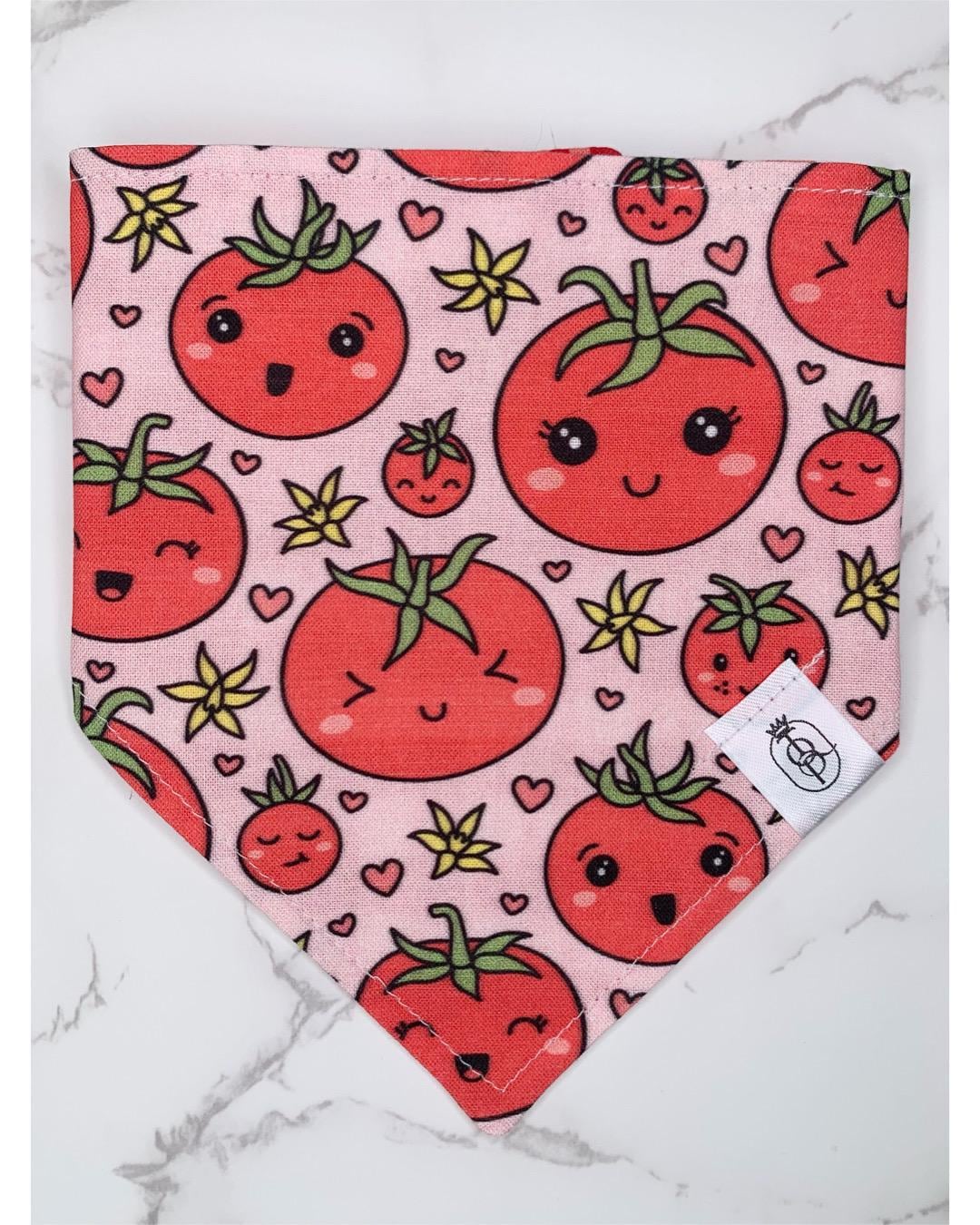 Happy Tomatoes 2.0 Reversible Snap-on Cat/dog Pet Bandana - Etsy