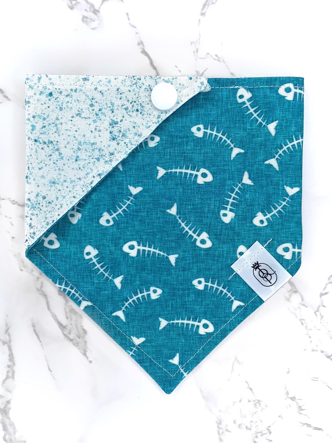 Tails & Tides | Reversible Snap-on Cat/dog Pet Bandana - Etsy