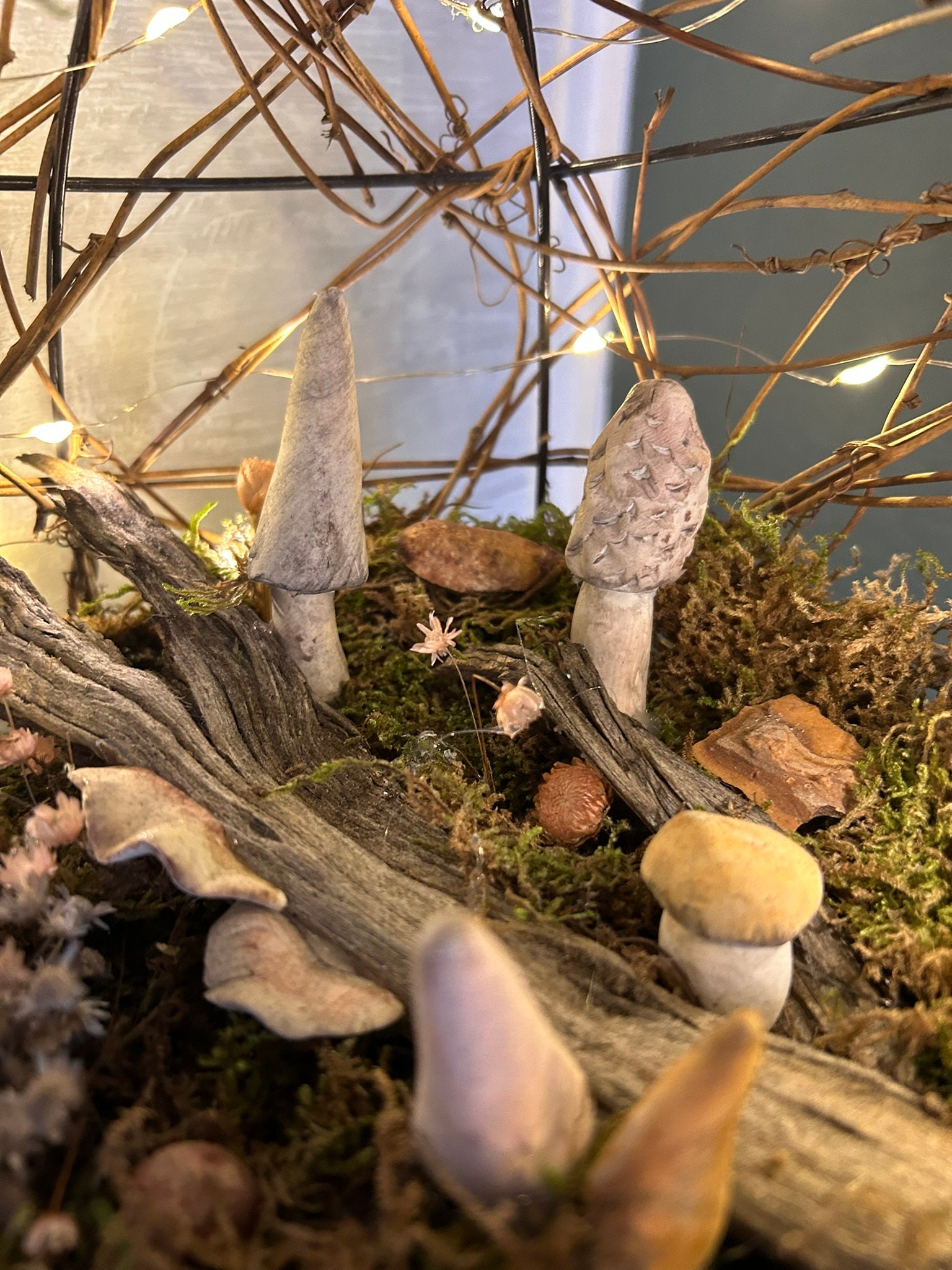 Whimsical Mushroom Home Decor Natural Decor, Woodland Art, Ecofriendly ...