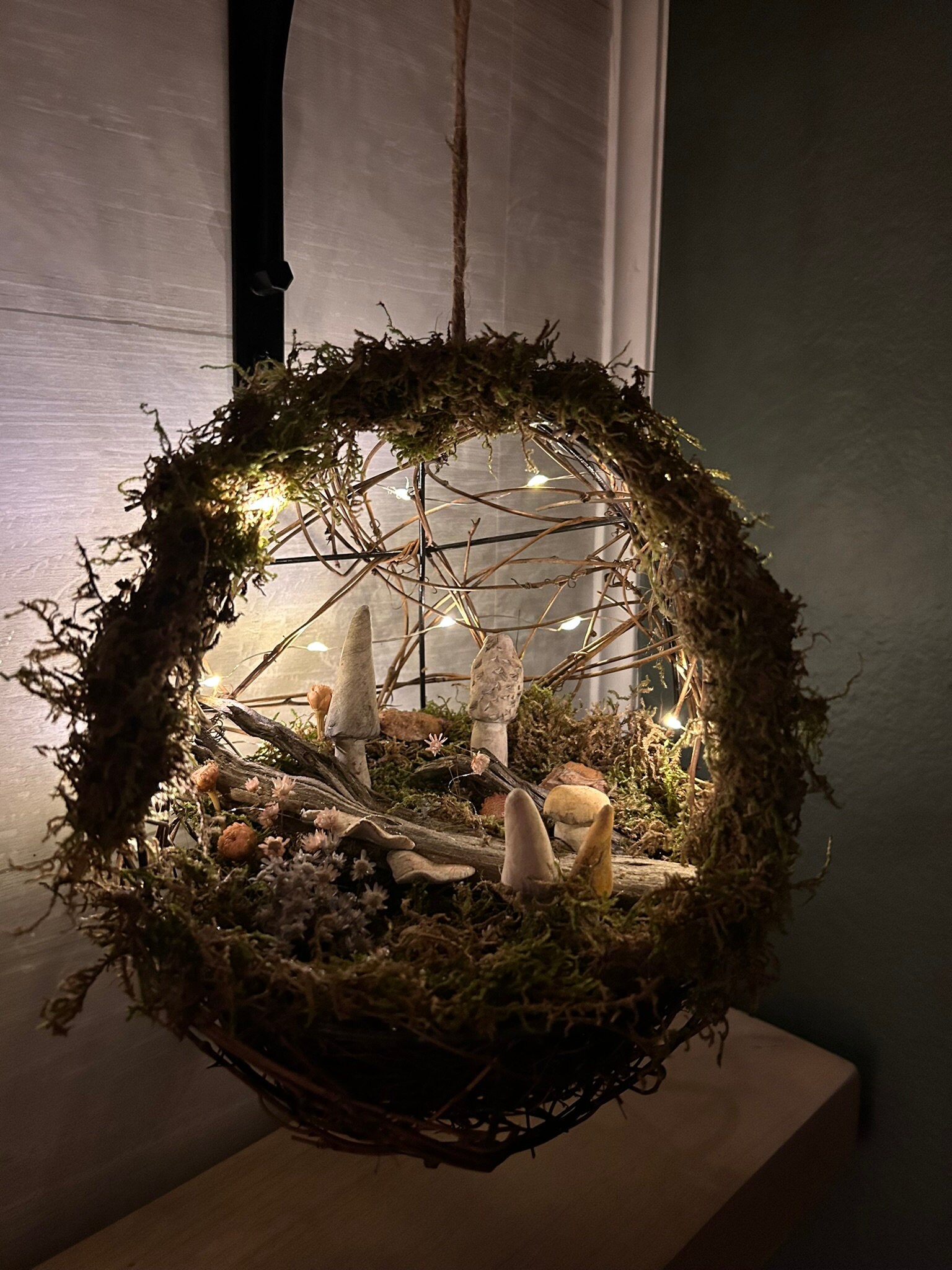 Whimsical Mushroom Home Decor Natural Decor, Woodland Art, Ecofriendly ...