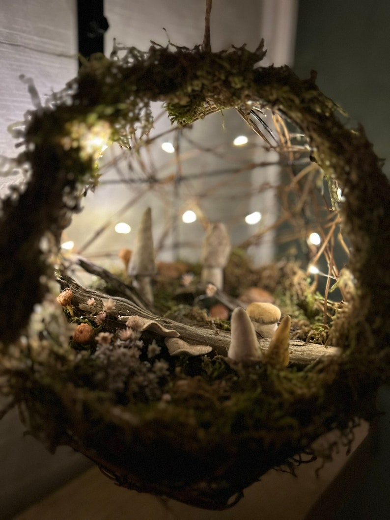 Whimsical Mushroom Home Decor Natural Decor, Woodland Art, Ecofriendly ...