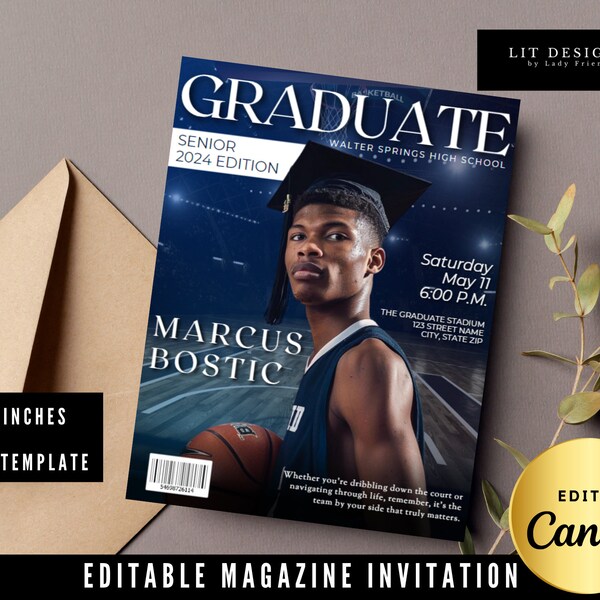 Magazine Invitation - Etsy