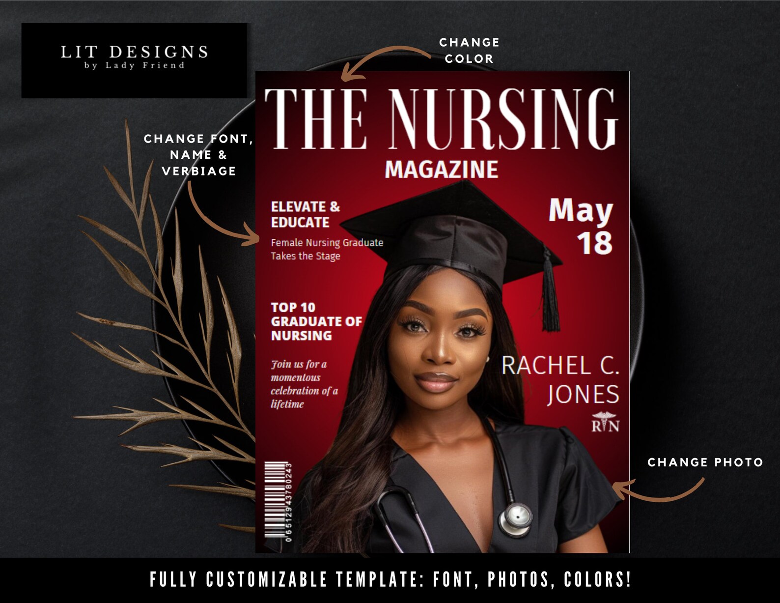 Graduation Magazine | Graduation Invitation Template | Graduation ...