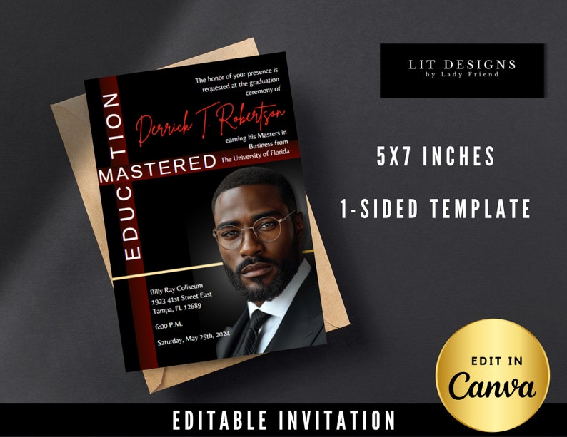 Graduation Invitation | Graduation Invitation Template | Graduation ...