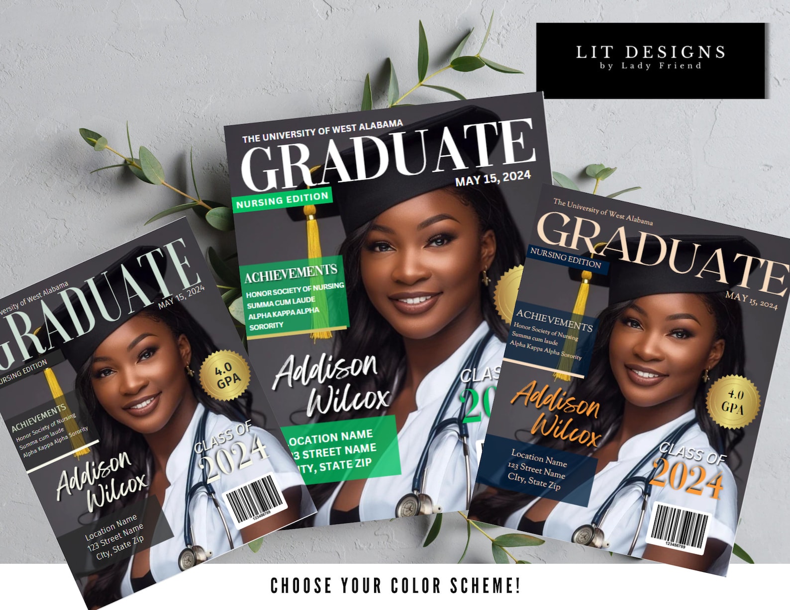 Graduation Magazine | Graduation Invitation Template | Graduation ...