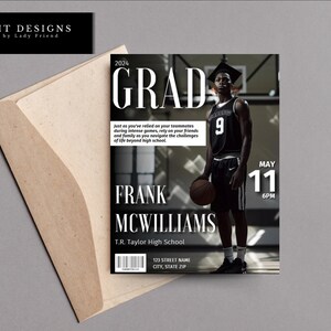 Editable Graduation Magazine Cover Template | Class of 2025 ...