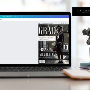 Editable Graduation Magazine Cover Template | Class of 2025 ...