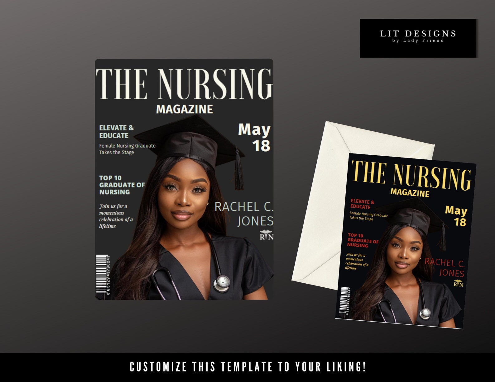 Graduation Magazine | Graduation Invitation Template | Graduation ...