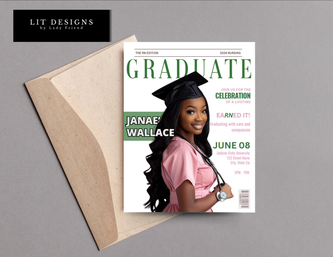 Graduation Magazine | Graduation Invitation Template | Graduation ...