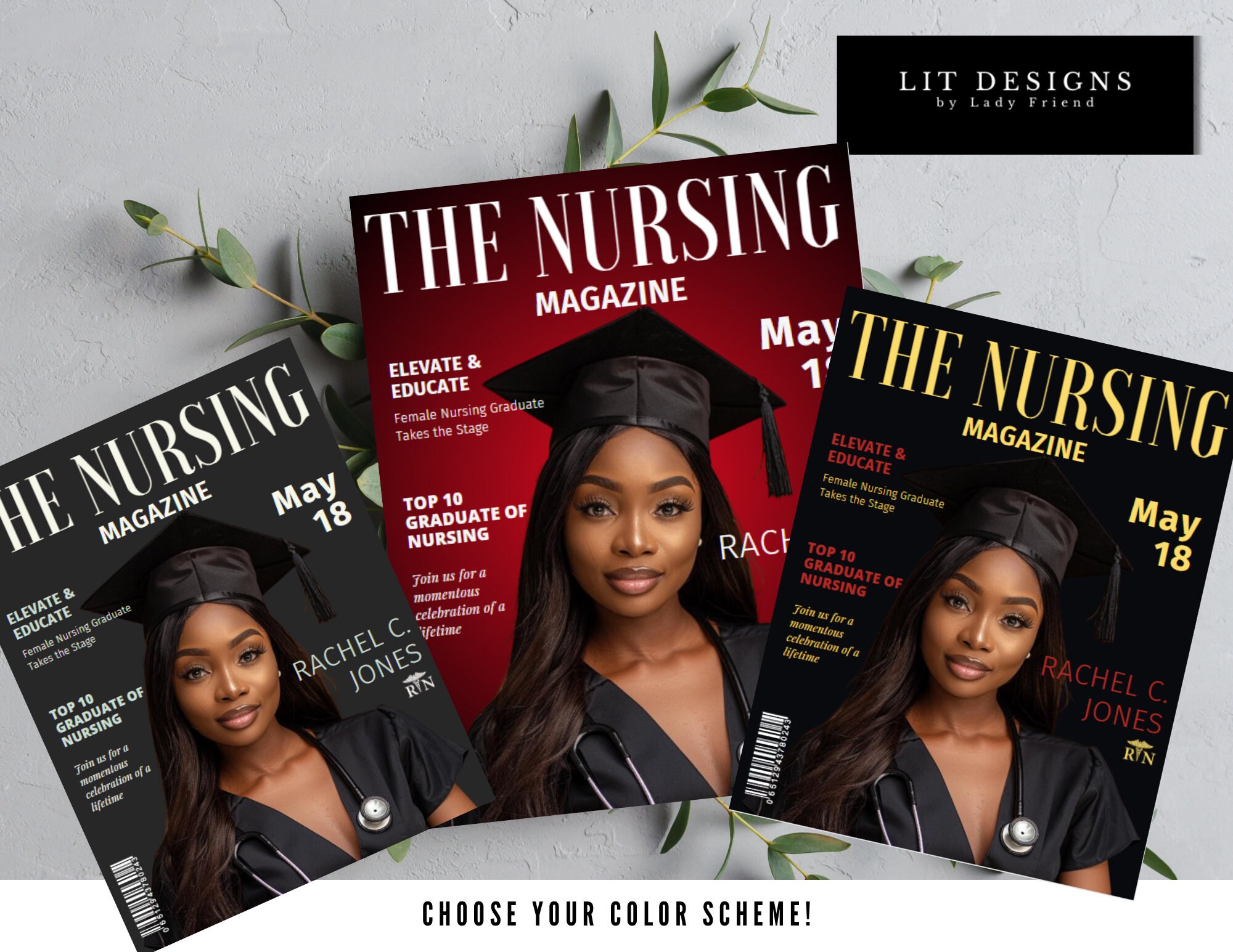 Graduation Magazine | Graduation Invitation Template | Graduation ...