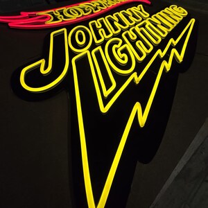 JOHNNY LIGHTNING LED Decor Sign - Etsy