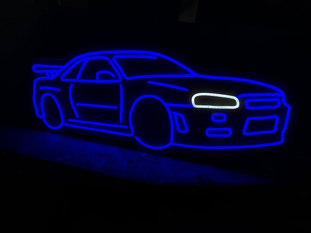 R34 GTR SKYLINE LED Decor Sign - Etsy