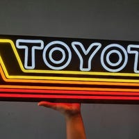 Toyota Led Sign, Toyota Wall Art, Toyota Wall Sign, Toyota Wall Decor ...