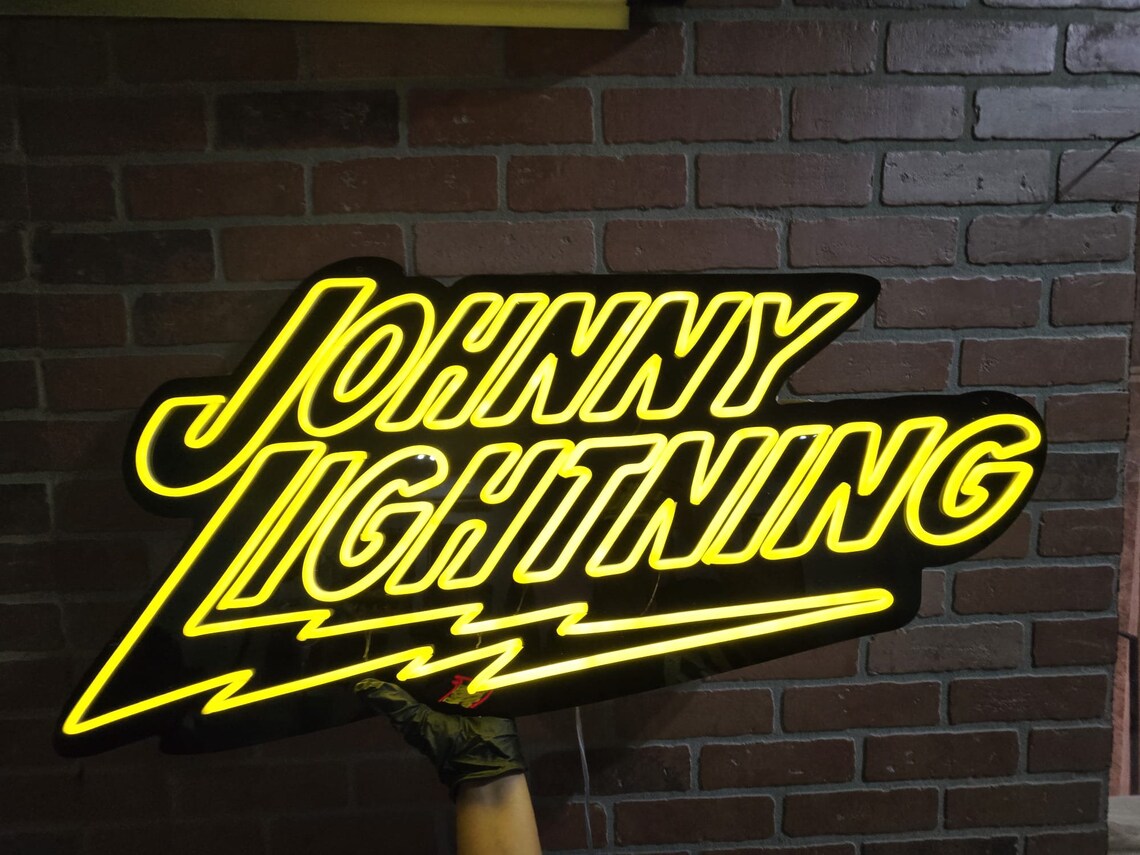 JOHNNY LIGHTNING LED Decor Sign - Etsy