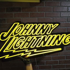 JOHNNY LIGHTNING LED Decor Sign - Etsy