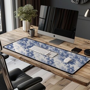 Blue Desk Mat Back to School Gift for Student, Cute Desk Pad for ...