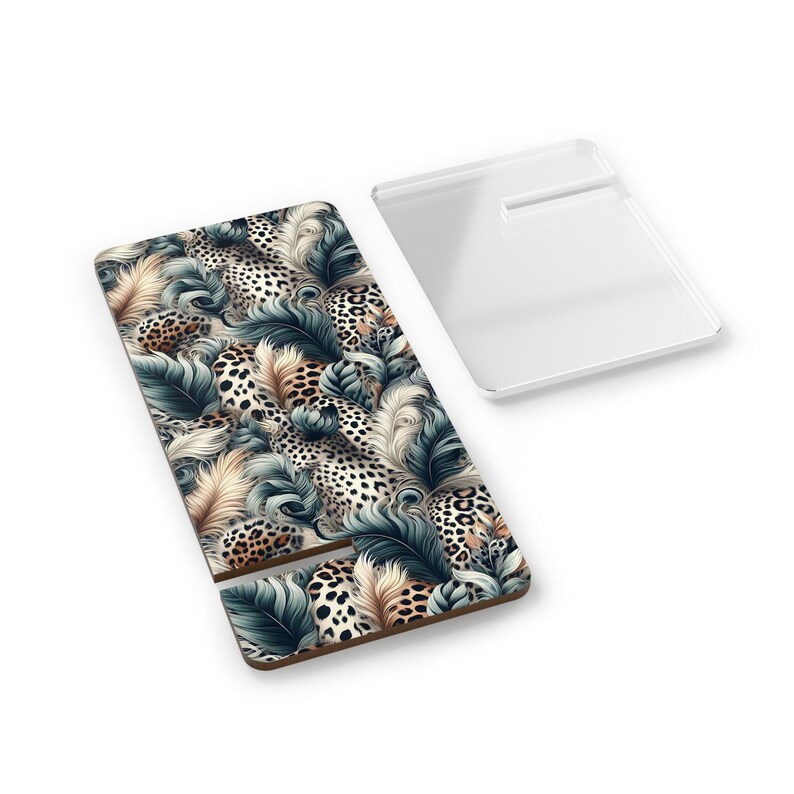Leopard Print Office and Desk Cell Phone Holder for Women, Home Office ...