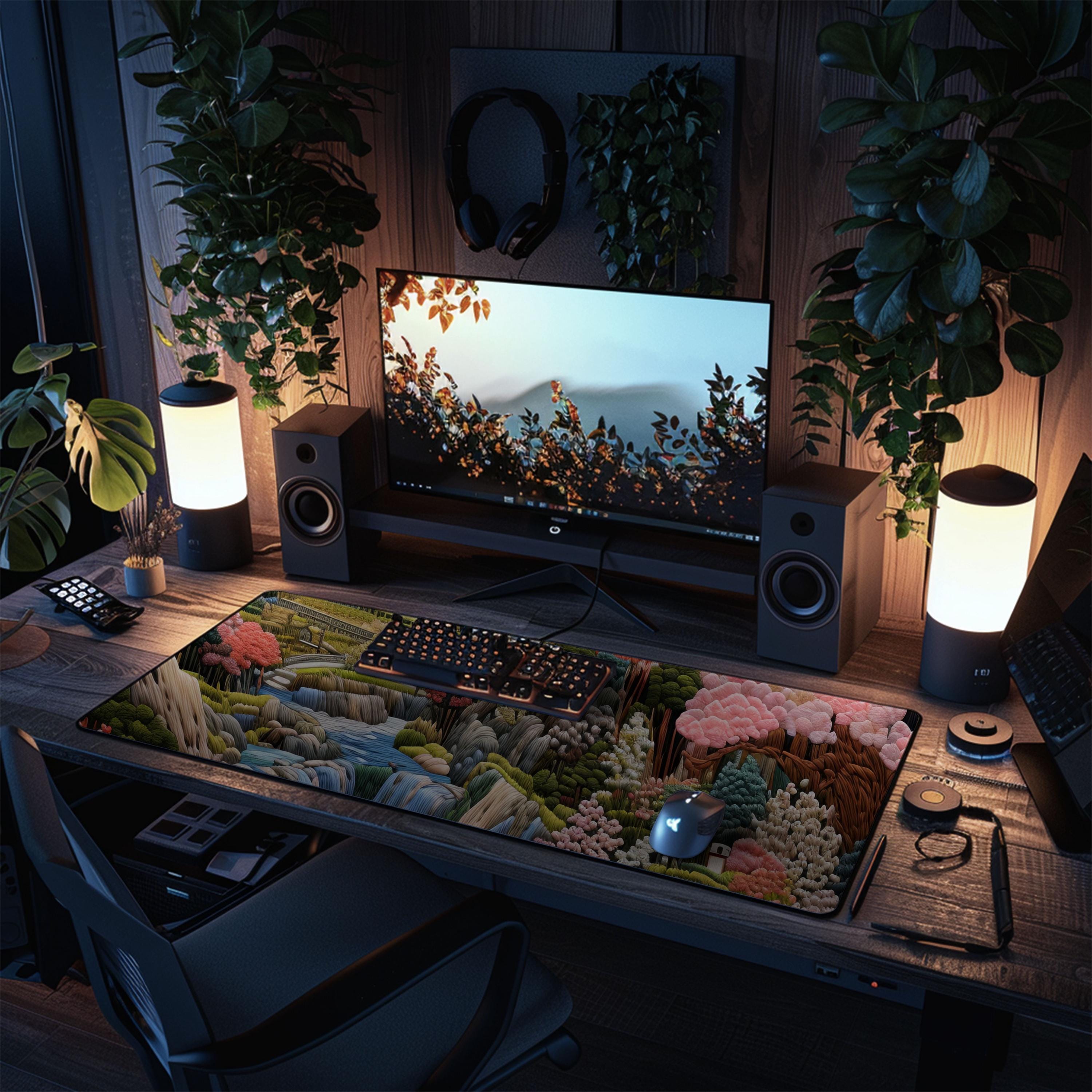 Japanese Aesthetic Desk Mat for Office, Birthday Gift for College Girl ...