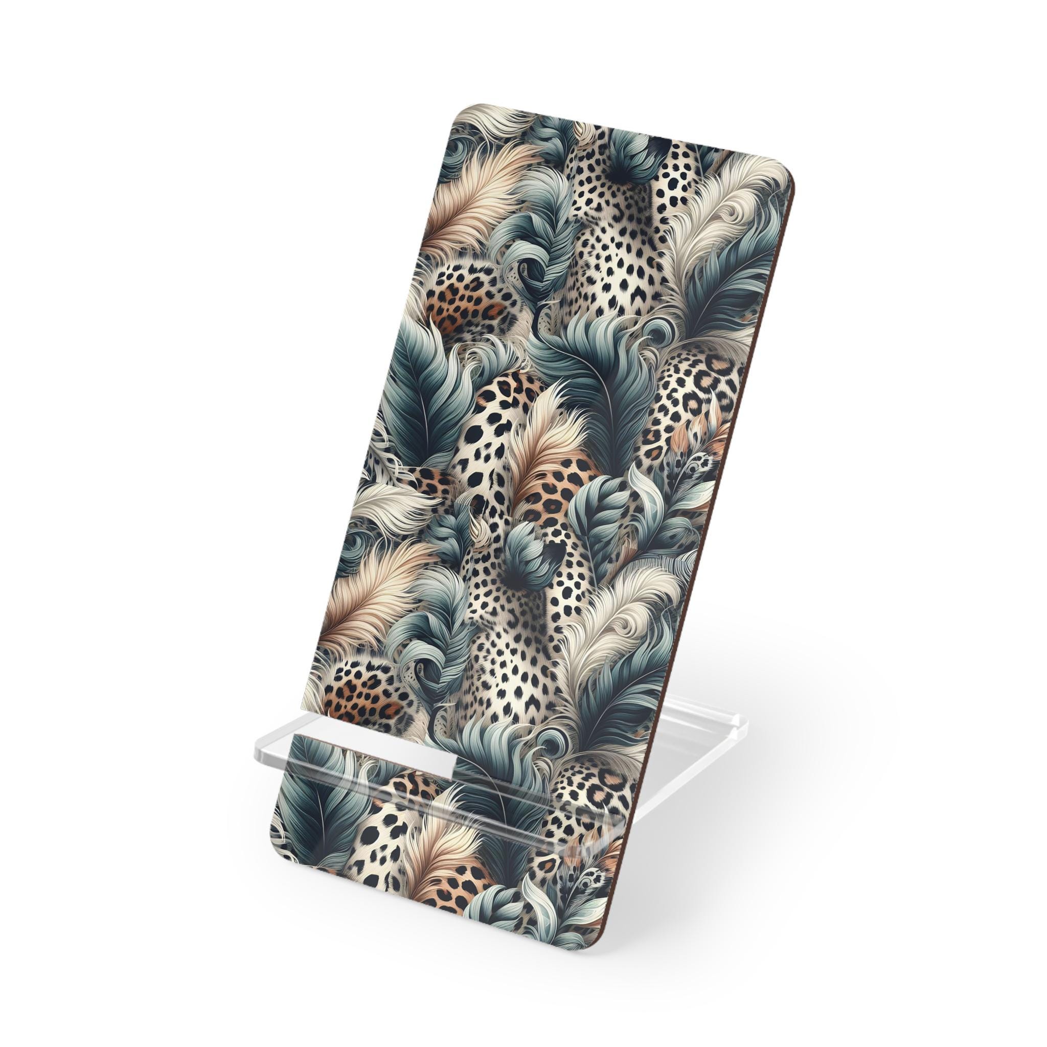 Leopard Print Office and Desk Cell Phone Holder for Women, Home Office ...
