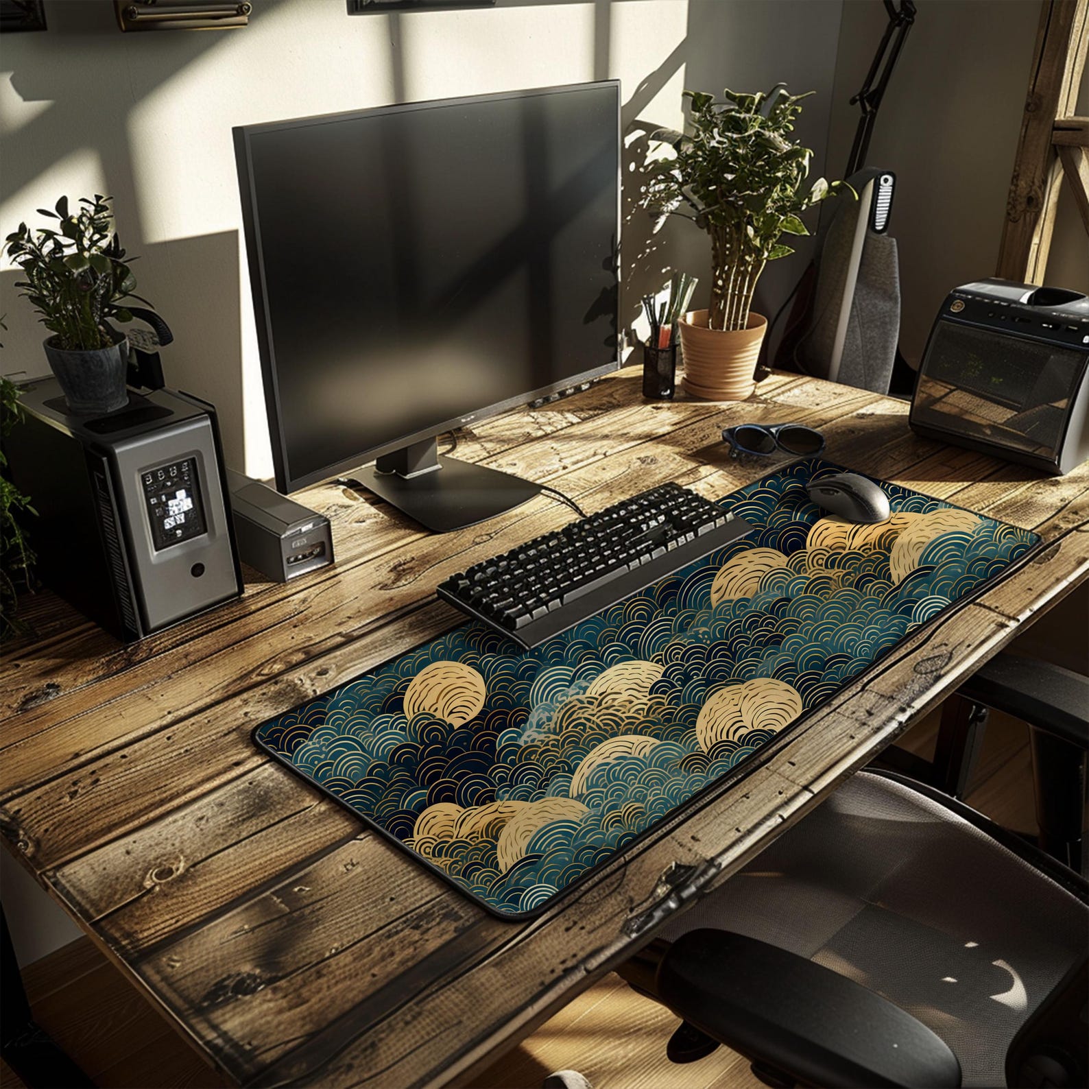 Wave Desk Mat Back to School Gift for Teachers, Cute Desk Pad for ...