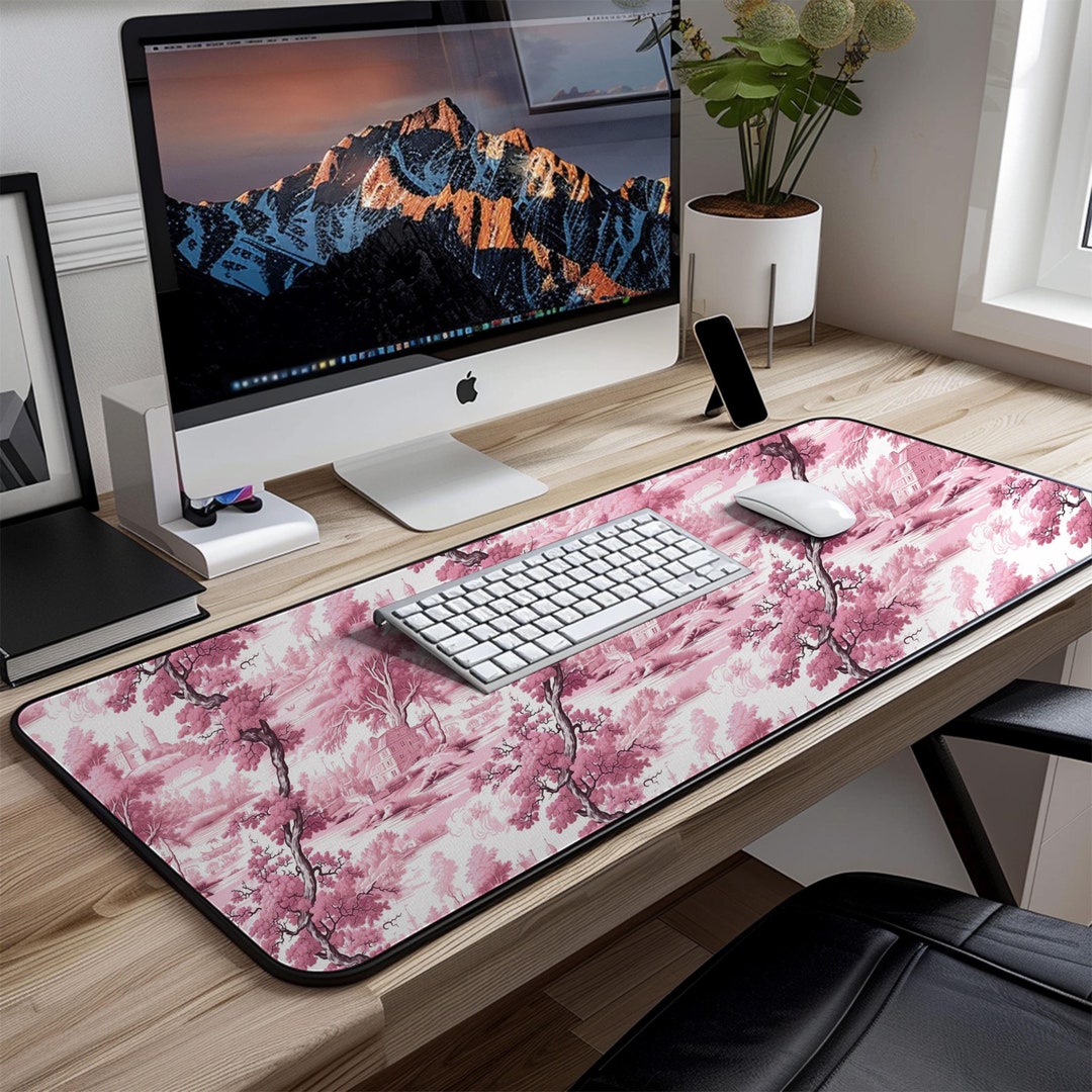 Toile De Jouy Desk Mat for Women, Useful Christmas Gifts for Employees ...