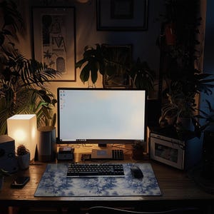 Blue Desk Mat Back to School Gift for Student, Cute Desk Pad for ...