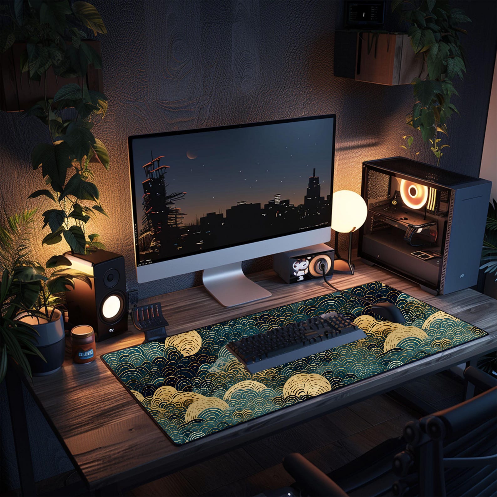 Wave Desk Mat Back to School Gift for Teachers, Cute Desk Pad for ...