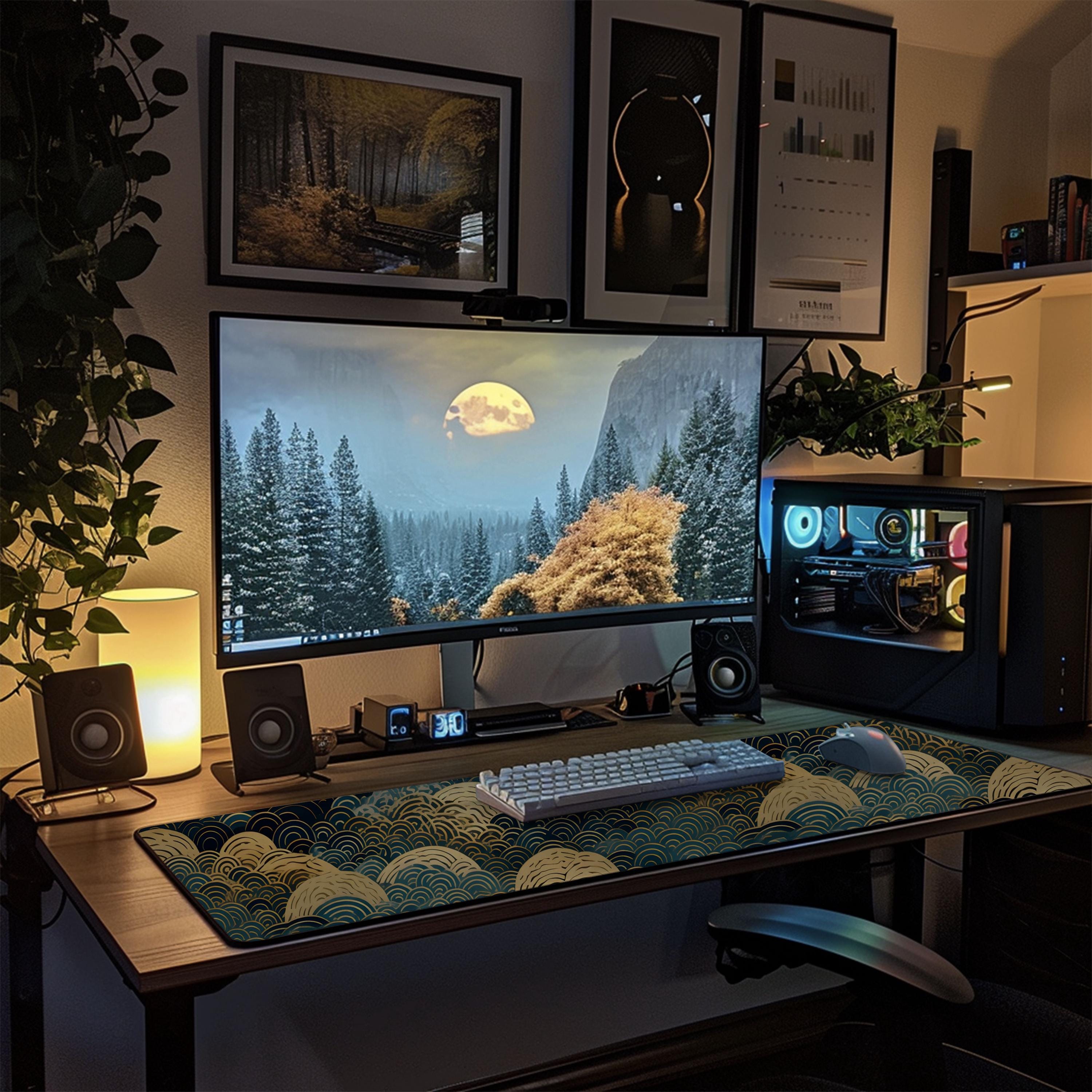 Wave Desk Mat Back to School Gift for Teachers, Cute Desk Pad for ...