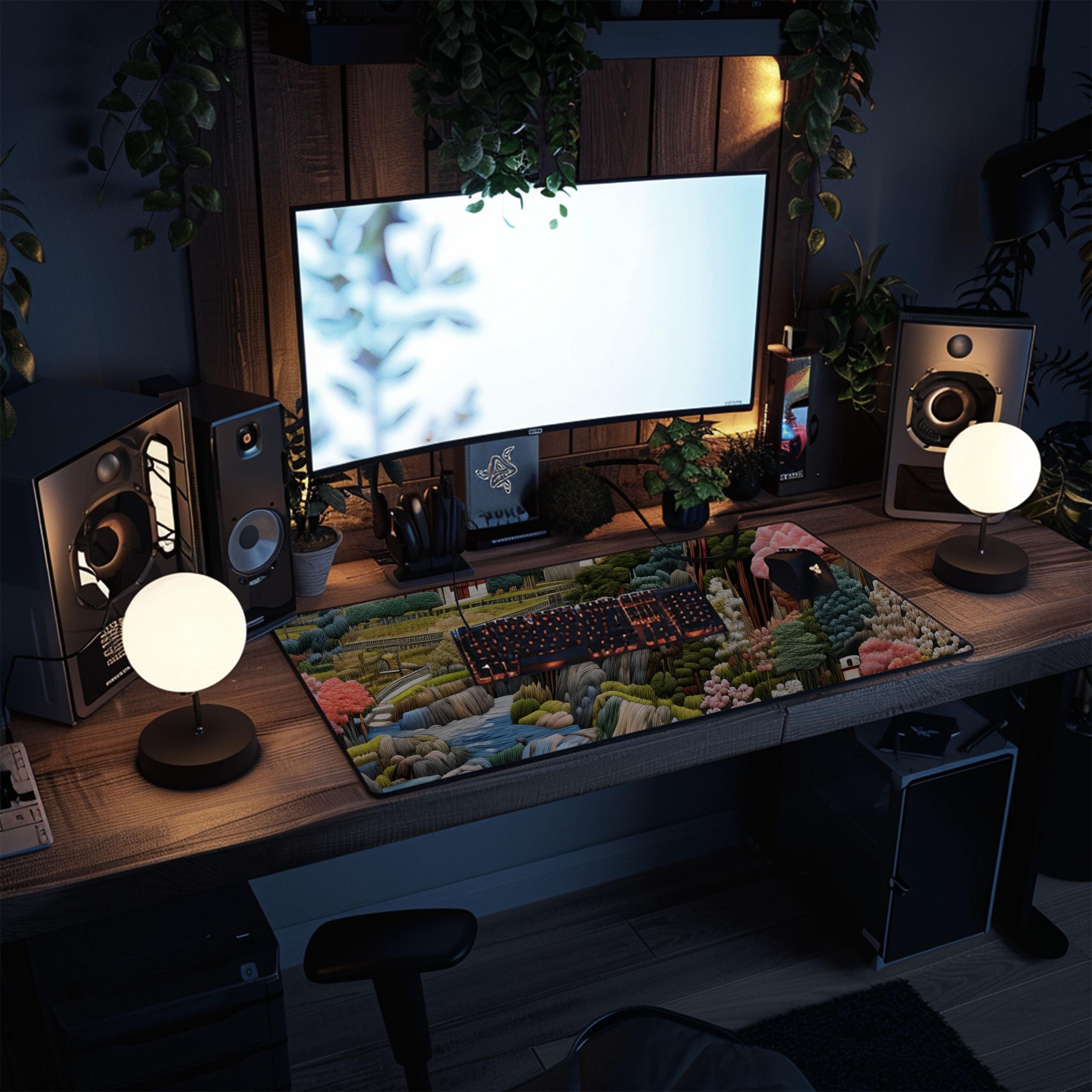 Japanese Aesthetic Desk Mat for Office, Birthday Gift for College Girl ...