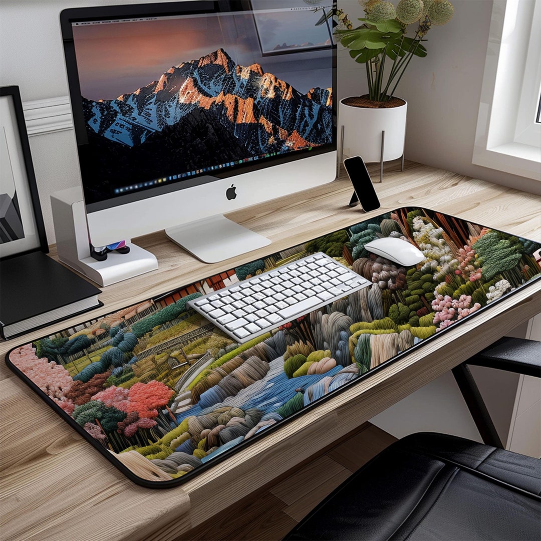 Japanese Aesthetic Desk Mat for Office, Birthday Gift for College Girl ...