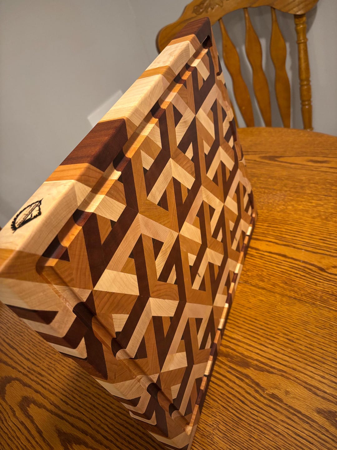 3D Interlocking Cubes Cutting Board - Etsy