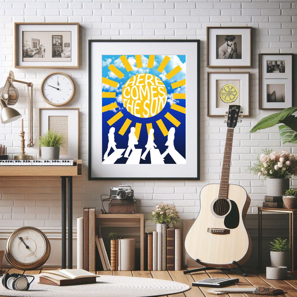 The Beatles - Here Comes the Sun Poster - Etsy
