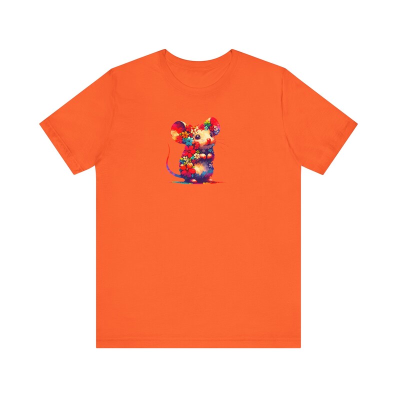 Floral Mouse T-shirt: Cute Squeak! Mice Lovers Tee - Etsy