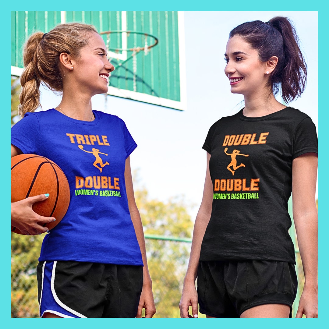 Triple Double Women's Basketball Shirt: Ladies Competitor Tee - Etsy
