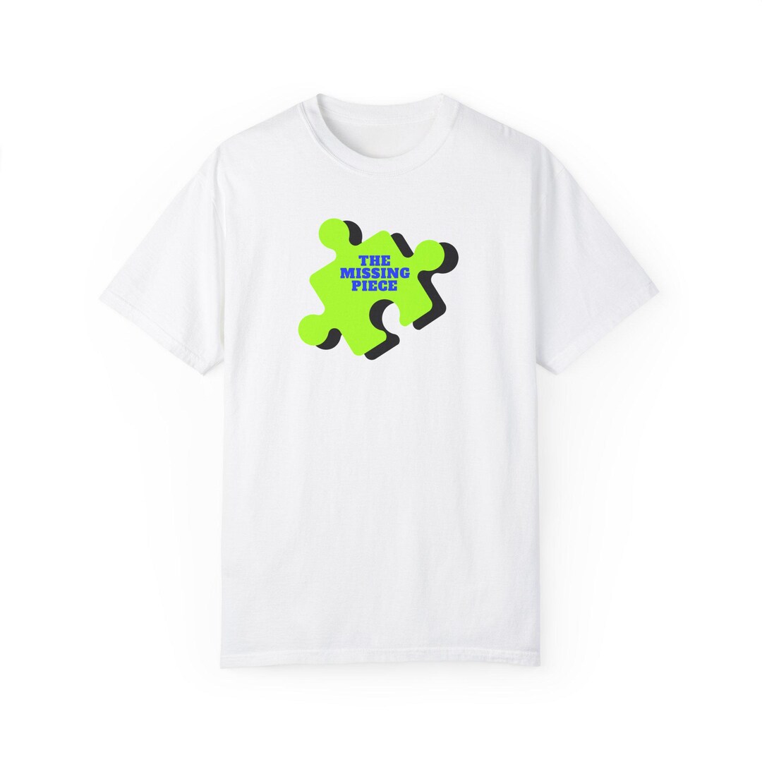 Jigsaw Puzzle Piece T-shirt, Missing Piece Shirt, Unisex Tee, Puzzle ...