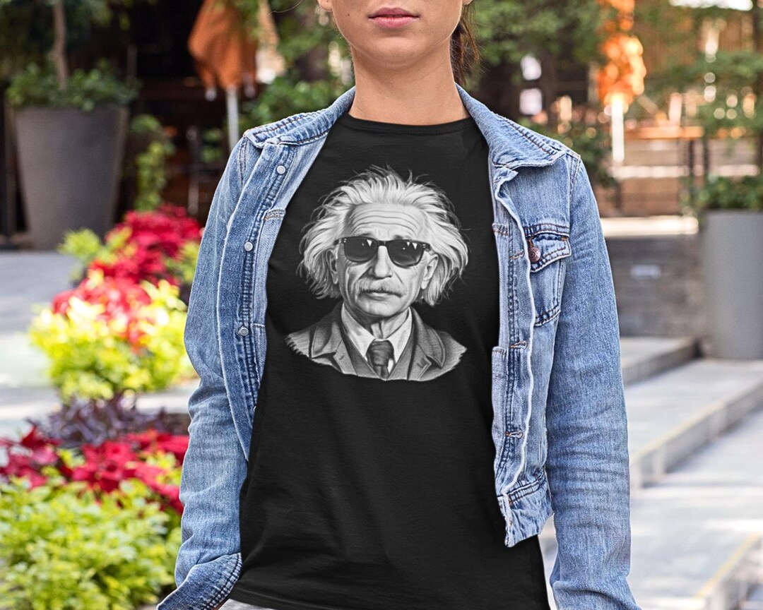 Albert Einstein Sunglasses T-shirt, Science Gift, Physics Tee, Vintage ...