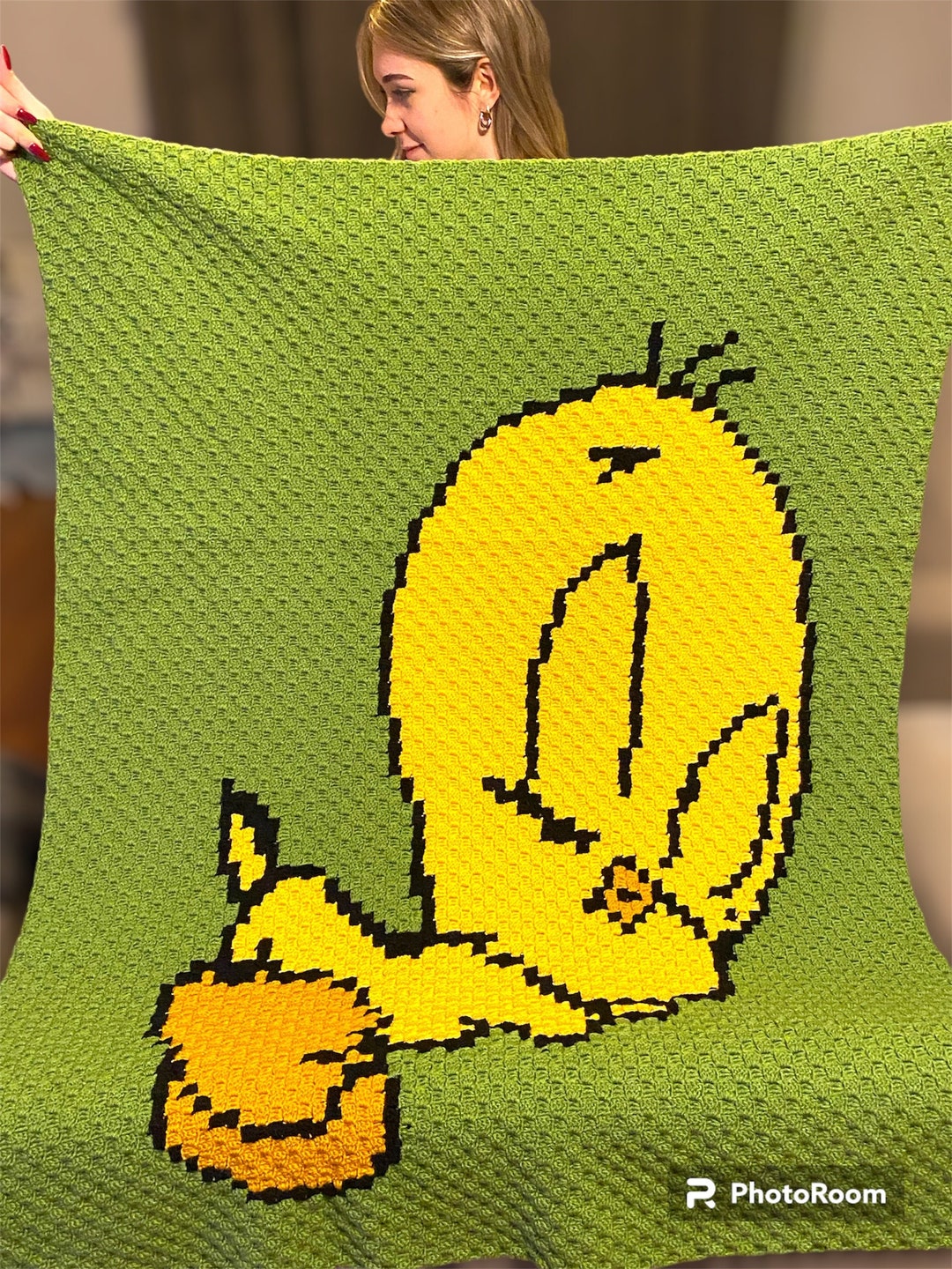 Handmade Baby Blanket With Tweety Figure - Etsy
