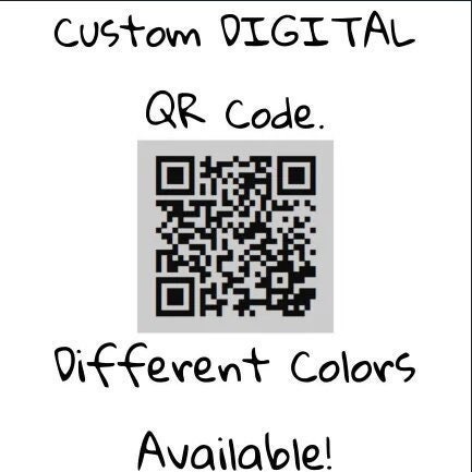 Custom QR Code (digital Only!) - Etsy