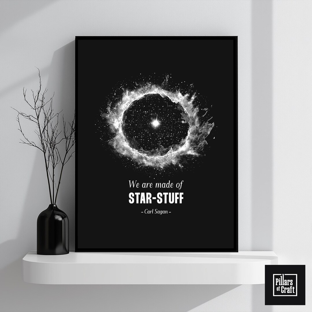 We Are Made of Star Stuff Poster, Carl Sagan Poster, Carl Sagan Star ...