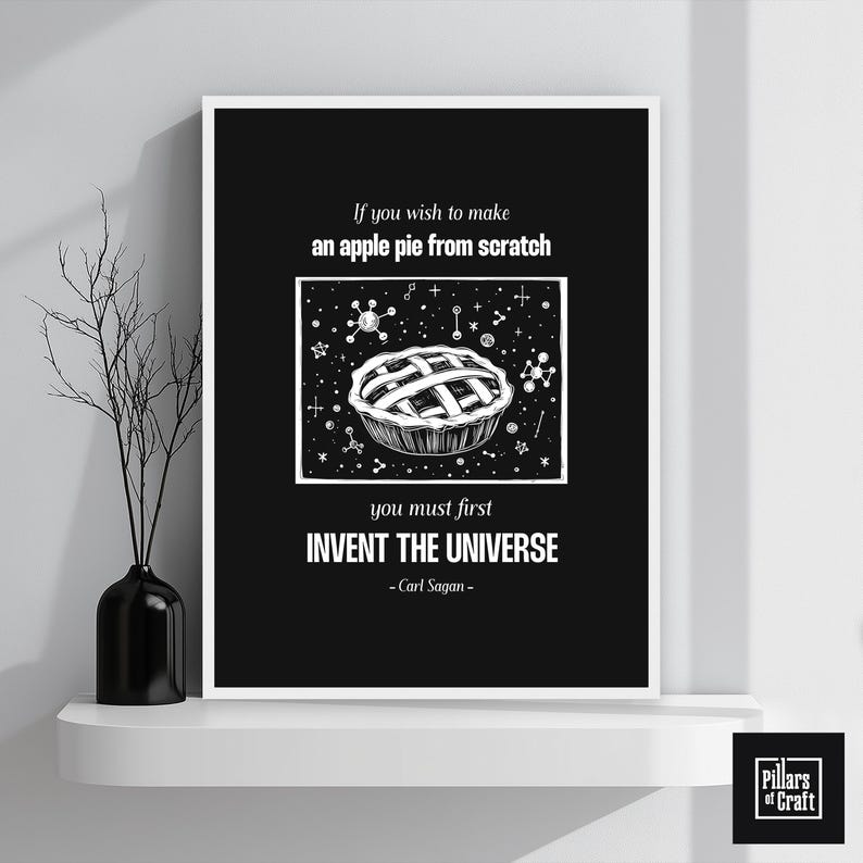 Invent the Universe Carl Sagan Poster, Carl Sagan Poster, Universe ...