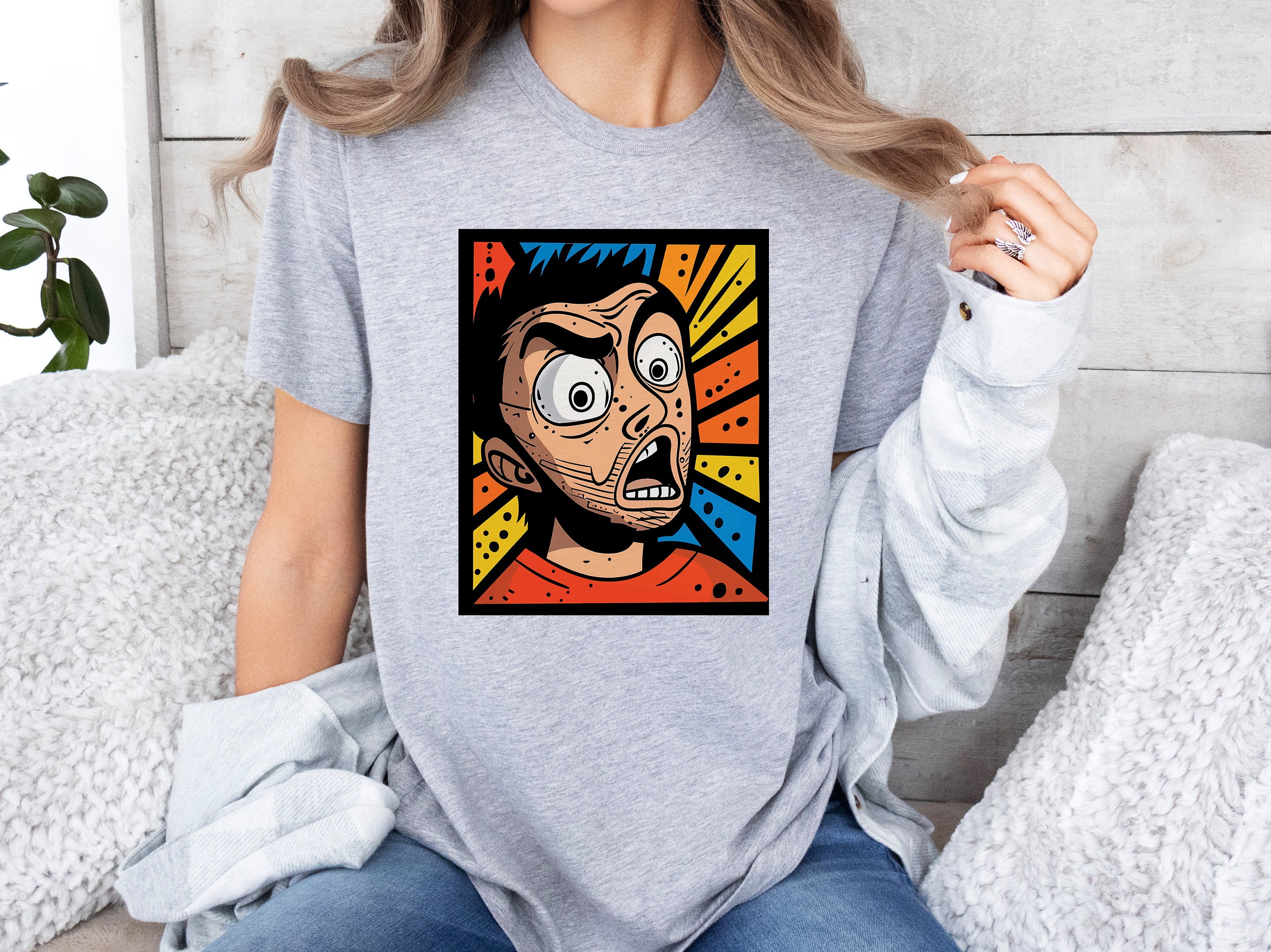 Pop Art Comic Strip Tshirt, Pop Art Tee, Comic Strip Shirt, Vintage ...