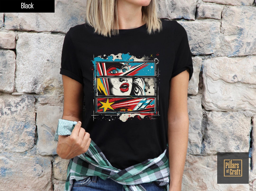 Pop Art Comic Strip Shirt, Vintage Comic Shirt, Retro Comic Shirt ...