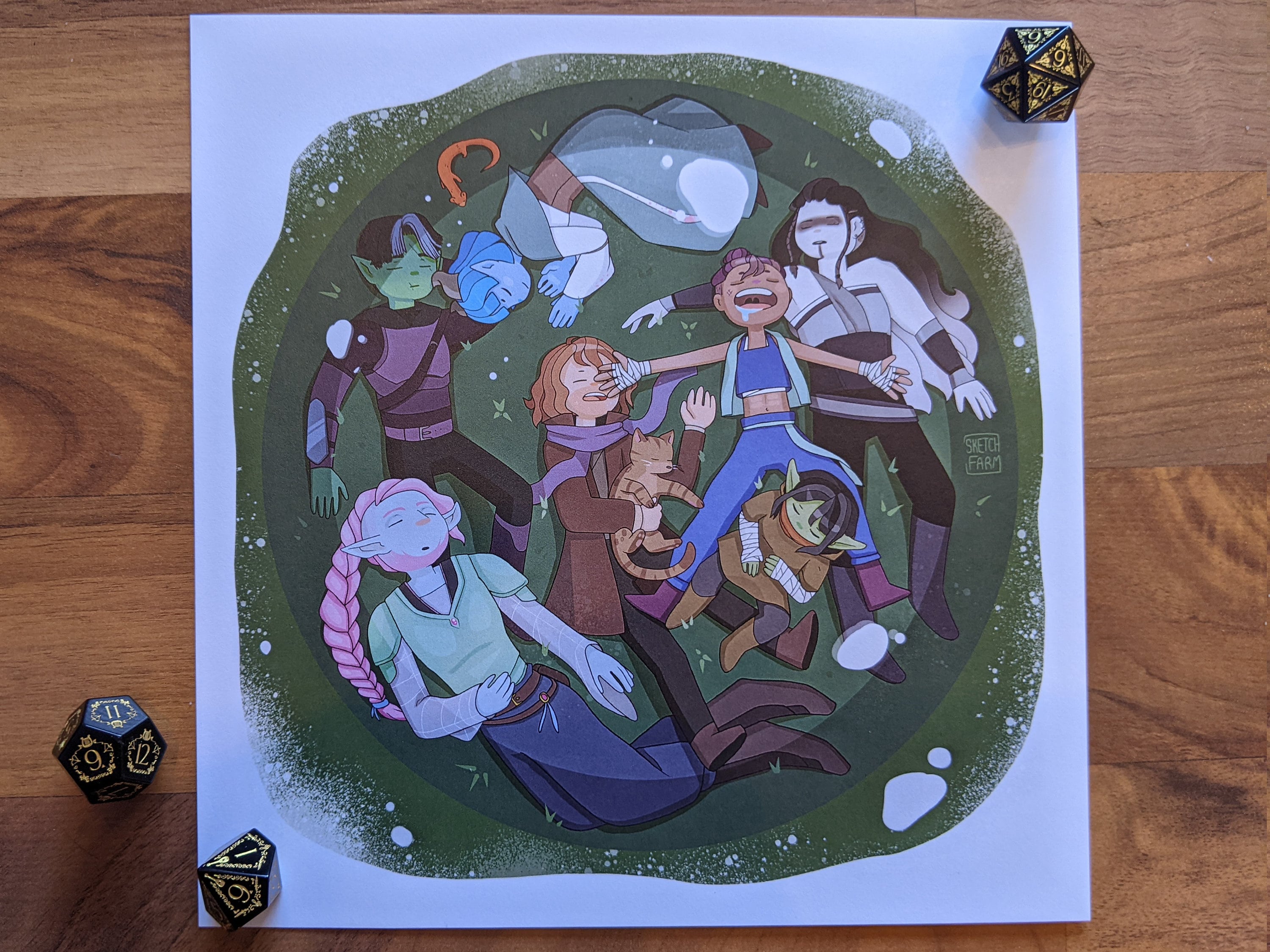 Caleb Widogast's Dome Print Critical Role the Mighty Nein Cozy Dnd Art ...