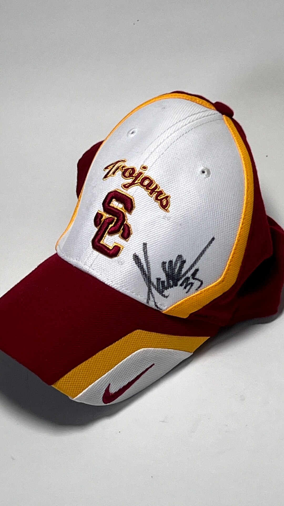 USC Trojans Baseball Cap Autographed by Marcus Allen Collectible, Rare ...