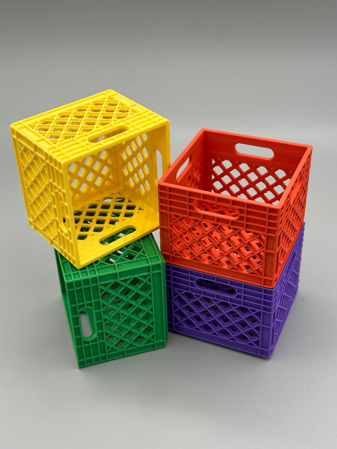 Miniature 3D Printed Milk Crates - Etsy