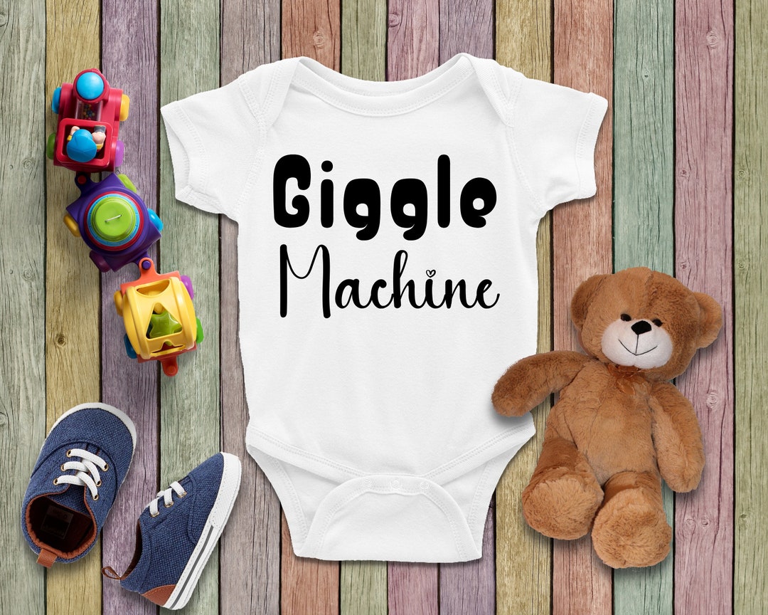 Giggle Machine Onesie Baby Onesie Funny Cutting Machines Onesie, Baby ...