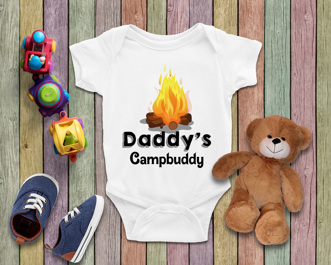 Daddy's Camp Buddy Onesie® Cute Baby Onesie® Scandinavian Baby Boy ...